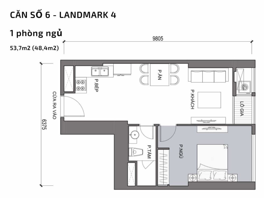 Mặt bằng Landmark 4 Vinhomes Central Park (Tân Cảng ) - Layout chi tiết